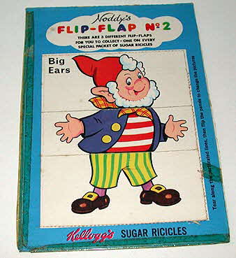 Noddy’s Flip-Flaps issued with Kelloggs Ricicles