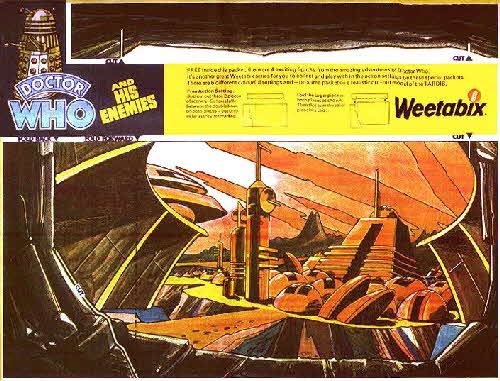 Weetabix 1975 Tom Baker as Dr Who & his Enemies including Cyberman ...